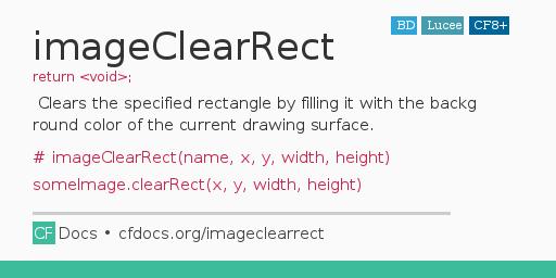imageClearRect Code Examples and CFML Documentation