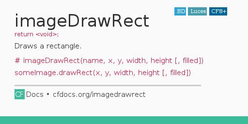 imageDrawRect Code Examples and CFML Documentation