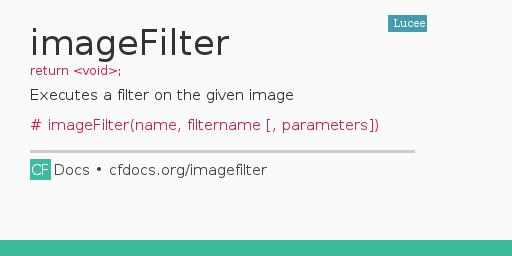 imageFilter CFML Documentation