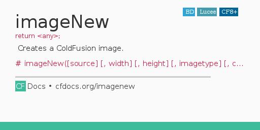 imageNew Code Examples and CFML Documentation